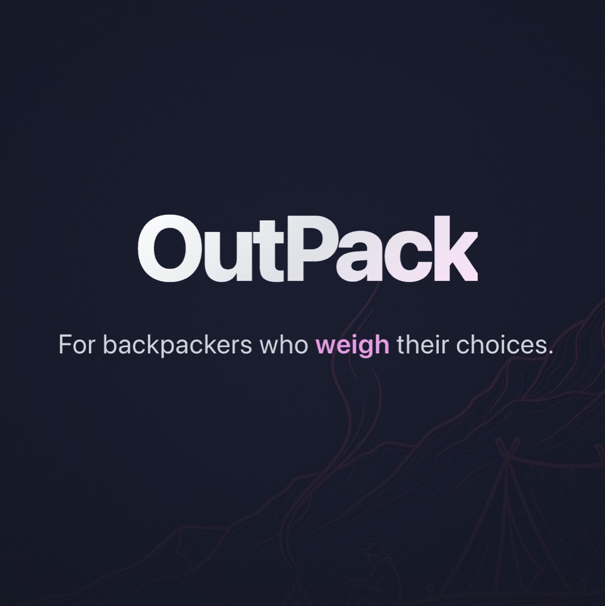 OutPack - Modern LighterPack Alternative | Ultralight Gear List